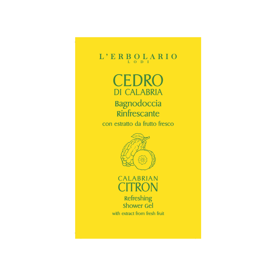 Calabrian Citron Refreshing Shower Gel 8ml - L'erbolario - 100% Made in ...